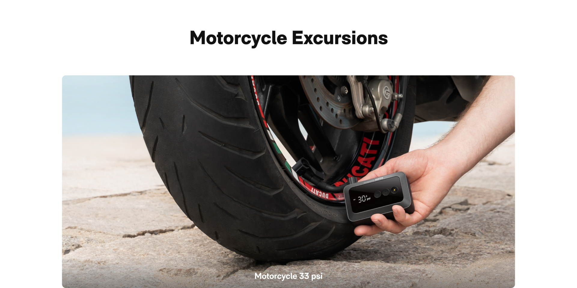 HOTO Air Pump Pocket | Pocket-Sized Portable Tire Inflator
