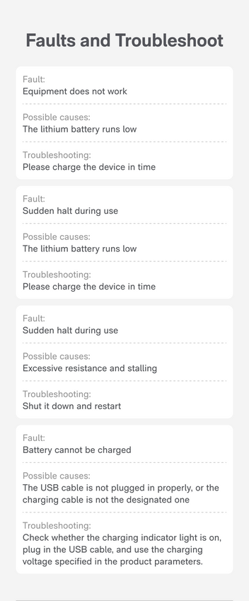 User Manual: HOTO Electric Spin Scrubber