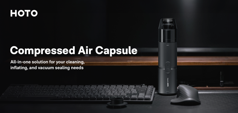 HOTO Cordless Electric Air Duster & Vacuum