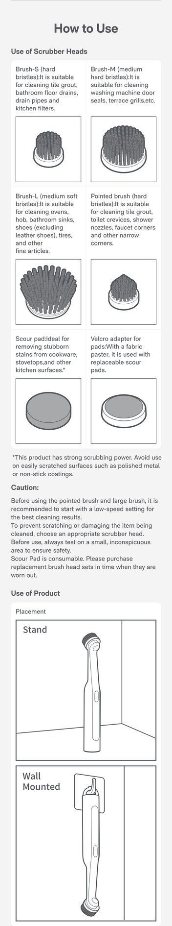 User Manual: HOTO Wand™ Cordless Spin Scrubber