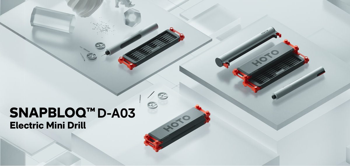 HOTO SNAPBLOQ™ D-A03 Electric Mini Drill Set