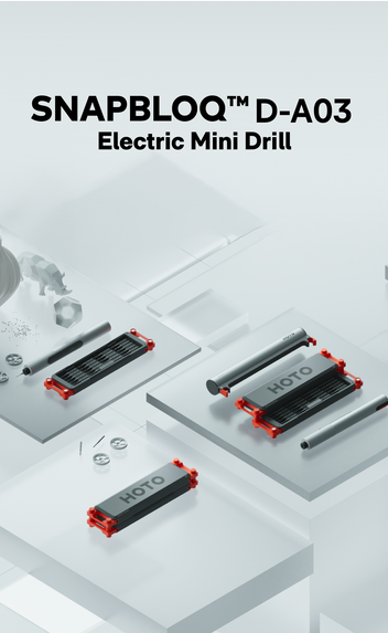 HOTO SNAPBLOQ™ D-A03 Electric Mini Drill Set