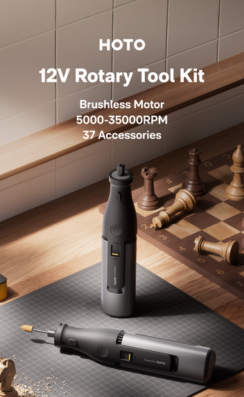 HOTO 12V Cordless Rotary Tool Kit | Versatile & Portable Rotary Tool